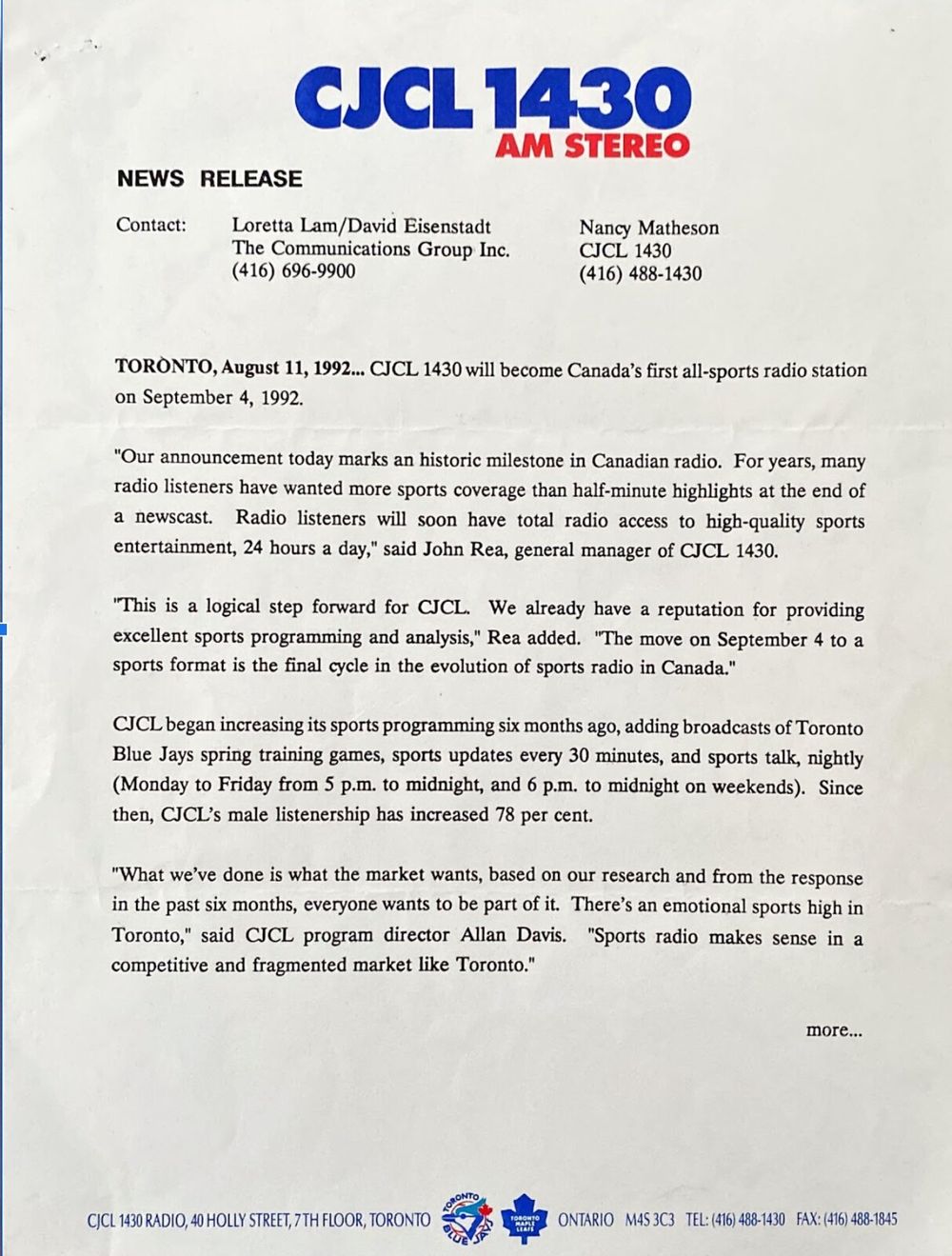 Scott Metcalfe Celebrates 30 Years of The Fan 1430/590: Toronto Mike'd ...