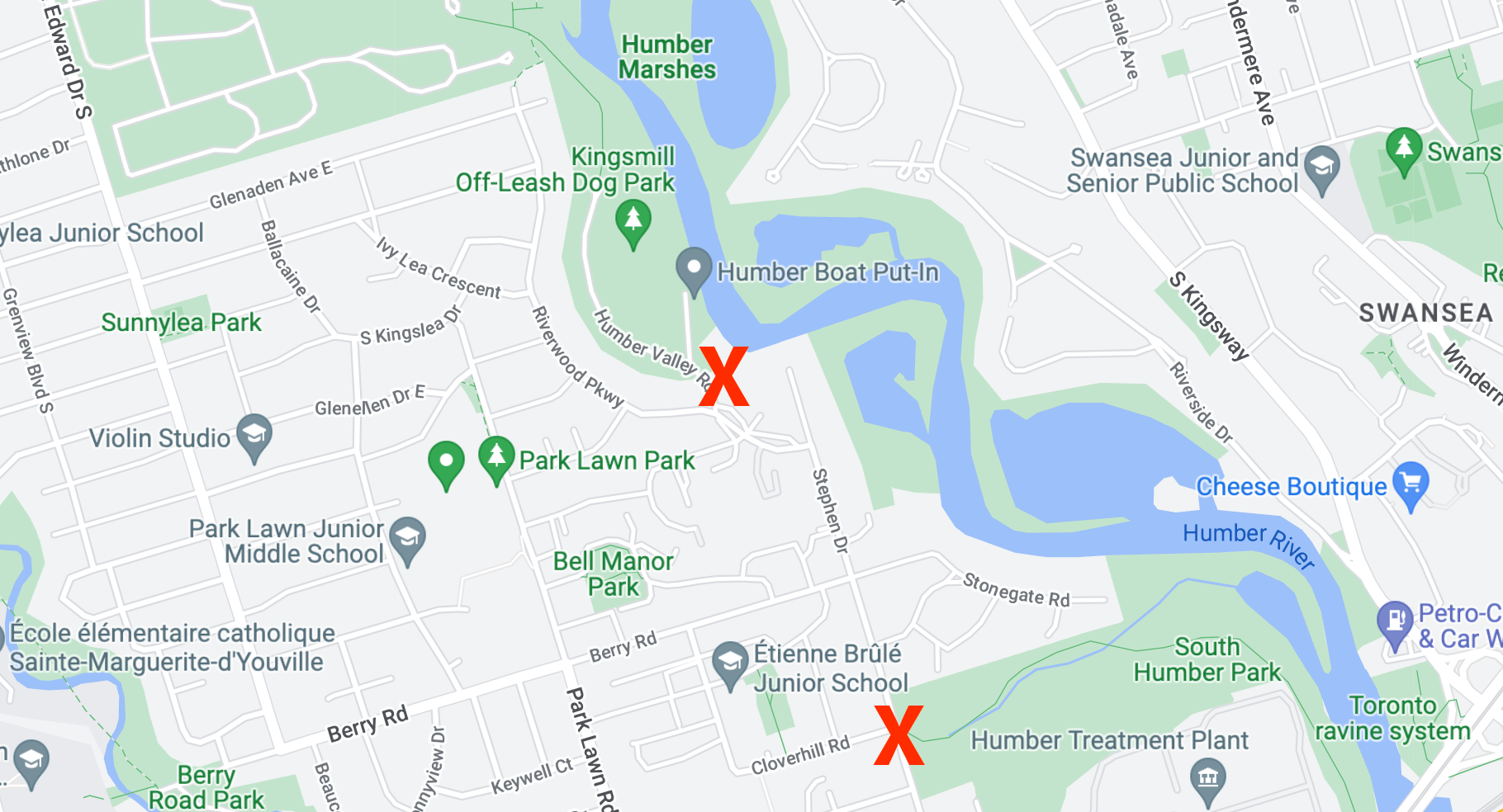 Humber River Recreational Trail Missing Links