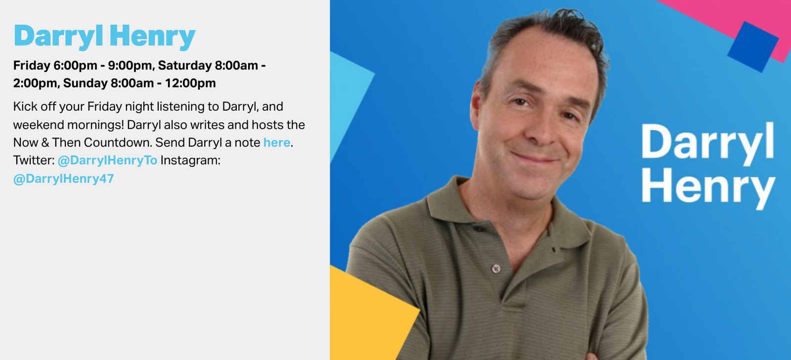 Darryl Henry Departs CHFI